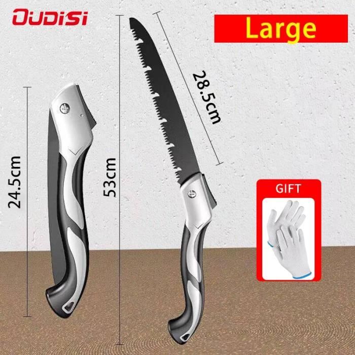 Sécateur,OUDISI lame de scie pliante multifonctionnelle scie à main outils de coupe pour le ...
