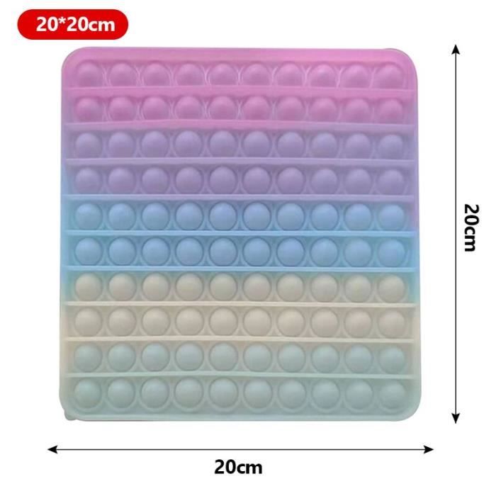 Giant Pop Squishy Fidget Toy 20/30/40 CM Size Rainbow Square Push ...