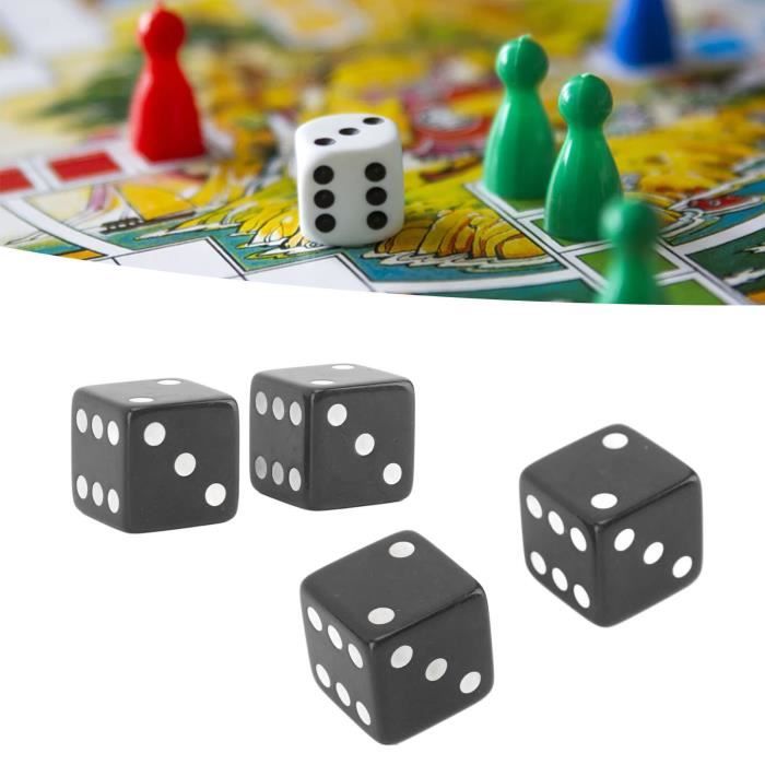 Ensemble de dés de jeu 8 pièces 6 faces jeu de dés éducatifs coin carré ...