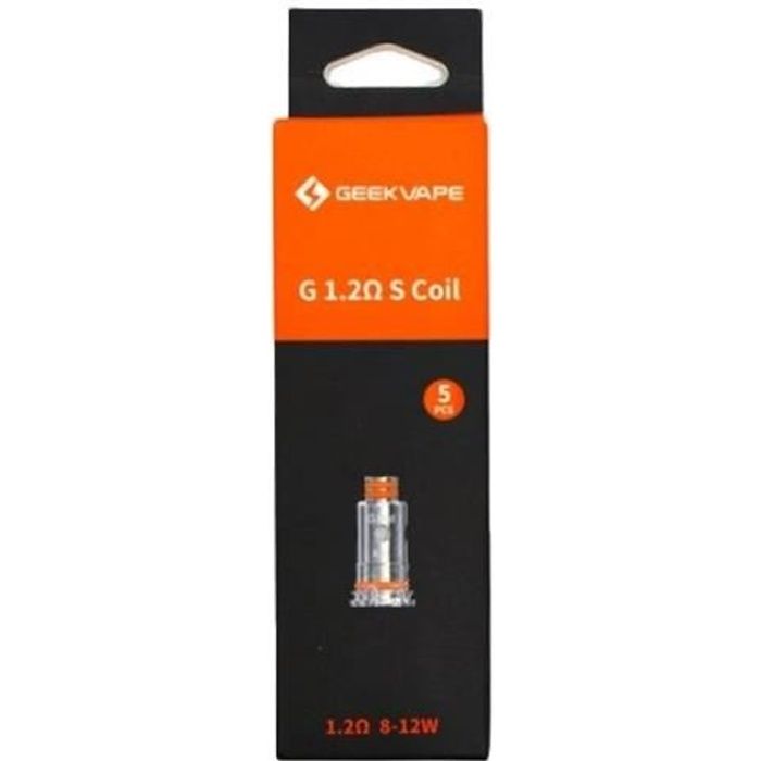 Geek vape - Résistances Geekvape G Coil 1.2ohm S (5pcs) - Cdiscount Au quotidien