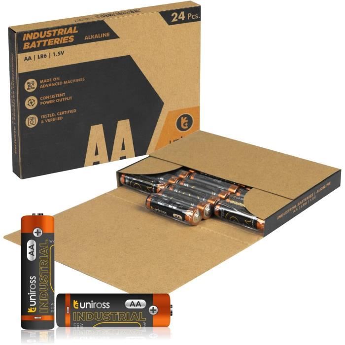 Pile Stilo Alcaline Aa 1,5 V Industrial Lr6 - Boîte De 24 Piles[J1880 ...