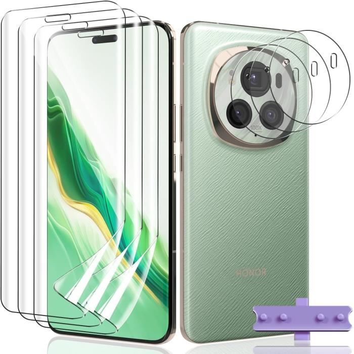 3+3 Pièces Pour Honor Magic 6 Pro Protection Écran Tpu Souple [Pas ...