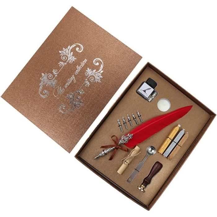 ISAKEN Stylo Dip à Plume Set, Stylos Plume de Calligraphie en Bois ...