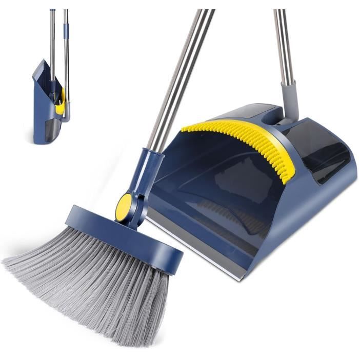Masthome Balai et Pelle à Poussière, Ensemble Balai et Pelle Long Manche 121cm, Pelle et ...