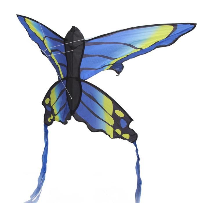 Cerf-volant papillon bleu SURENHAP - Facile à voler - Pour enfants à ...