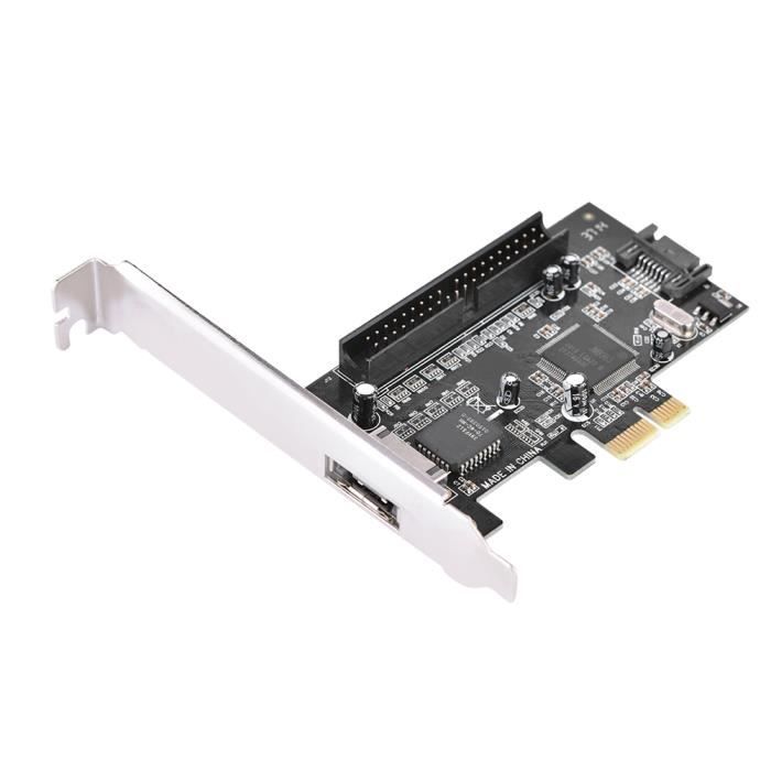 Carte d'extension PCI-E SATA + IDE Carte adaptateur PCI-E vers IDE ...