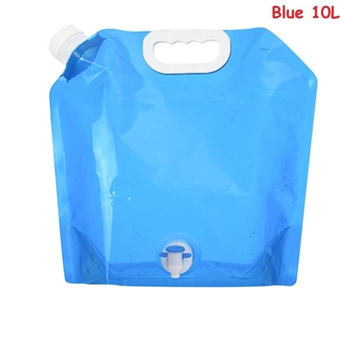 SAC D'HYDRATATION,5L Blue With Faucet--Sac'eau Portable pliable, capacité 5l-10l, pour l ...