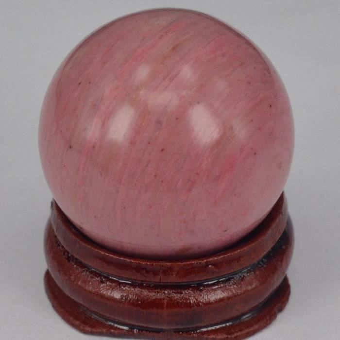 PIERRE VENDUE SEULE,Pink Rhodonite--Boule de Quartz Rose en cristal ...