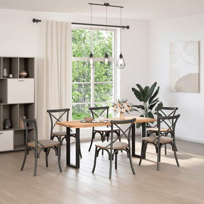 Pieds de table console en U, 2 pièces, noir, 28x(72-73)cm - Usage ...