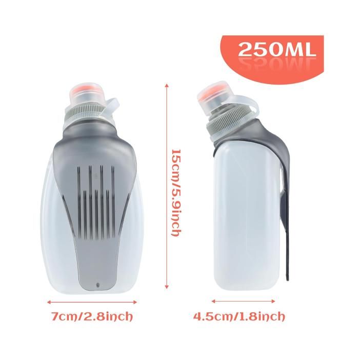 Gourde Running 250 Ml Avec Clip De Suspension - Gourde Course à Pied ...
