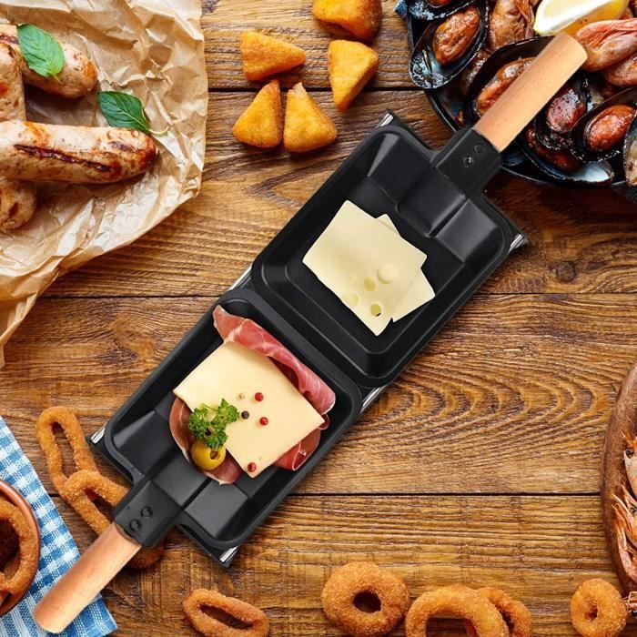 TJS-Mini Raclette Pliable Photophore Portable Raclette Rôtissoire avec ...