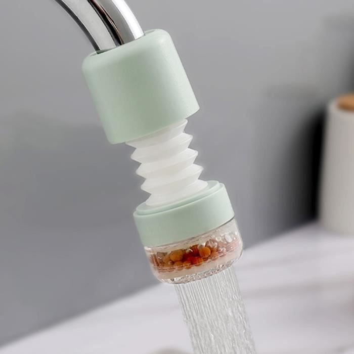 Robinetterie cuisine,Filtre rotatif buse de douche filtre à eau étendu ...