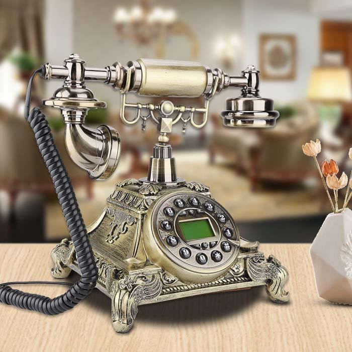 Téléphone antique, MS-5501A filaire numérique Vintage téléphone ...