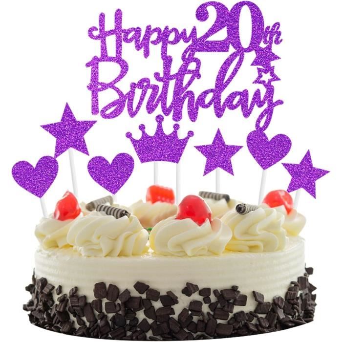 Decoration 20 Ans Anniversaire Femme, Ballons 20 Ans Anniversaire Femme Violet, Decoration ...