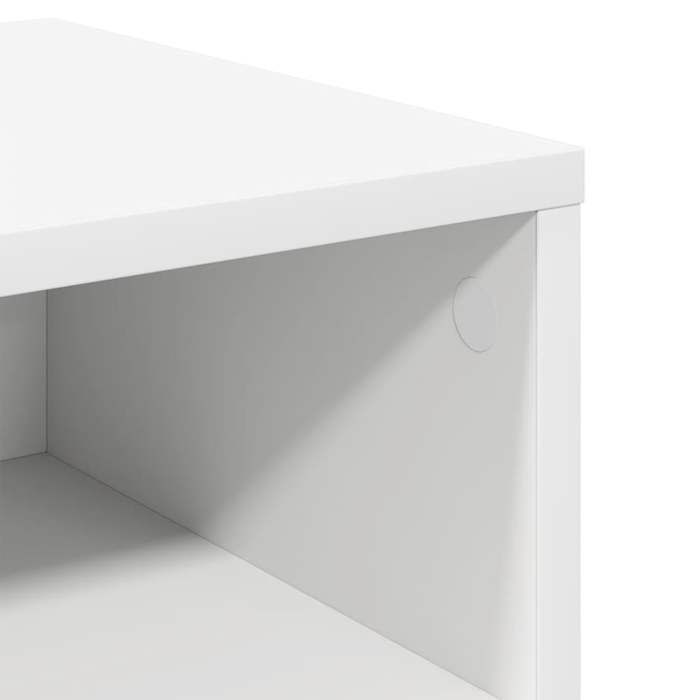 "SALE 2026" Table de nuit Blanc - Table de chevet Blanc 40x30x30cm ...