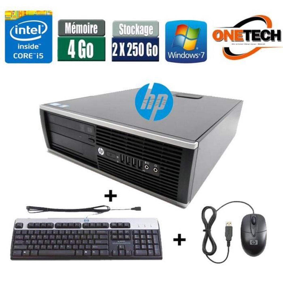 HP COMPAQ 6200 PRO SFF CORE I5 2400 @ 3.10 GHZ- RAM 4 Go disque dur 500 ...