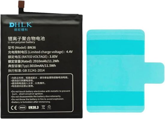 Batterie Compatible avec BN36 Xiaomi Mi 6X / A2 [3010 mAh ].[Z3123 ...