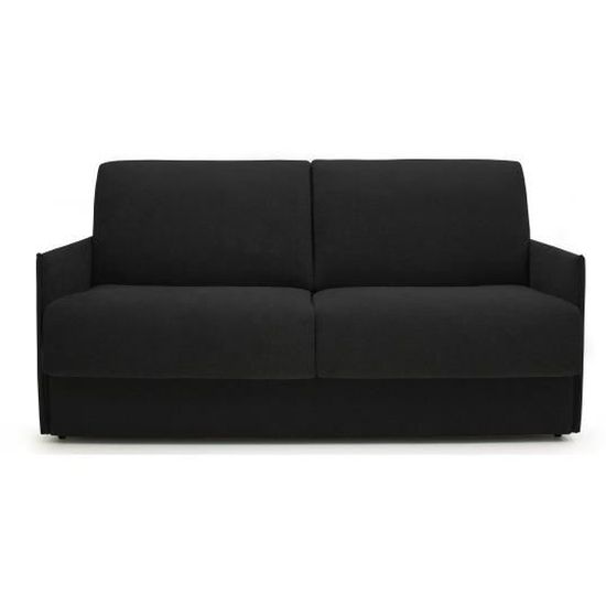 Canapé lit Dublin canapé convertible 3 places noir 160 cm - Cdiscount ...