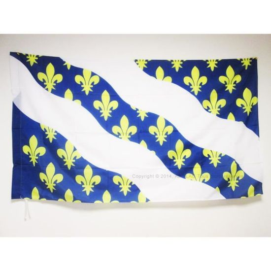 Drapeau Yvelines 150x90cm - département français - Île-de-France ...
