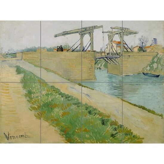Vincent Van Gogh De Brug Van Langlois Xl Giant Panel Poster (8 Sections ...