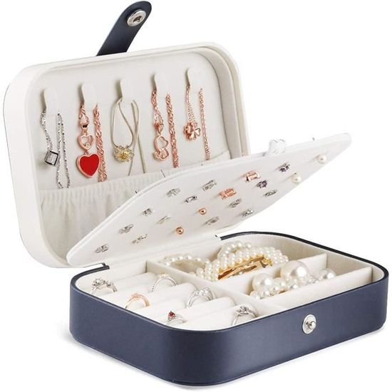 Huker Boîtes à Bijoux Femmes Voyage Organisateur de bijoux Filles Petit ...