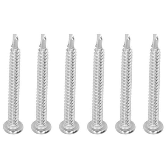 Tbest Round Head Self Drilling Screws Set, Self Drilling Screw Clean Accurate Thread Non Slide ...
