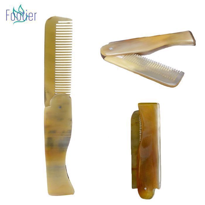 Peigne en Corne Yak Pliable Elegant Pochette de Poche Peigne Peigne ...