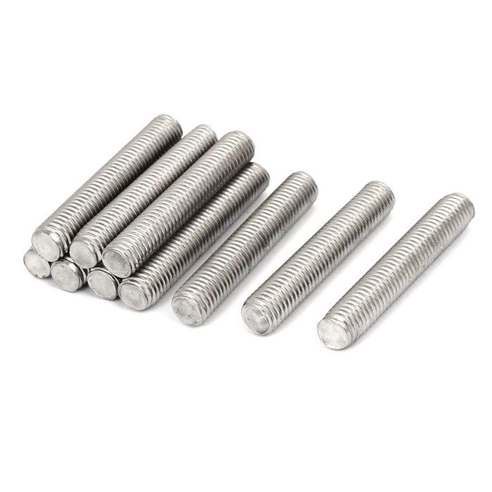 Tige Filetée SOURCING MAP 10Pcs M10x60mm Acier inox 304 Pas 1,5mm ...
