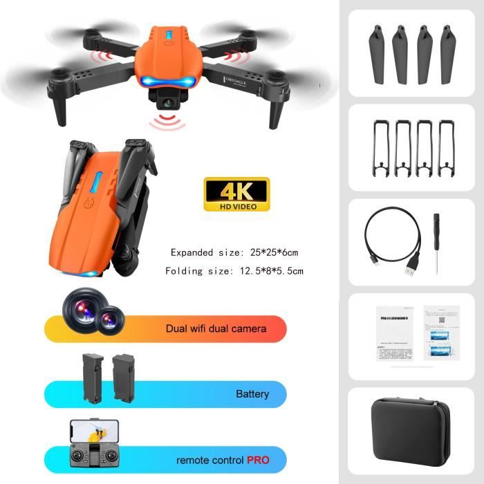 OE 4K double objectif 2B - Mini Drone E99 K3 Pro Avec Caméra Hd 4k ...