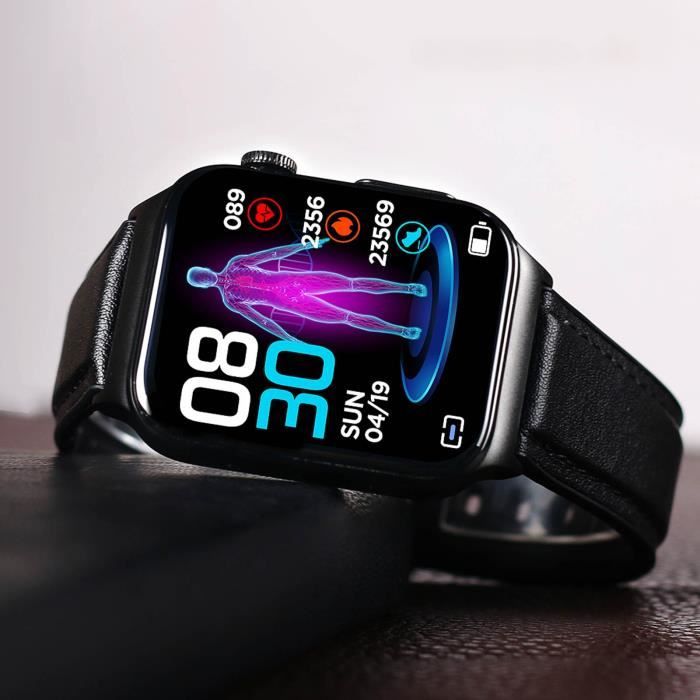 E500 montre intelligente Bluetooth appel 5.1 ECG + PPG température ...