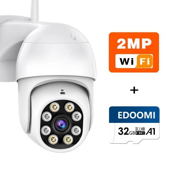 Caméra de surveillance extérieure PTZ IP WiFi HD 4K 8MP-1080p ...