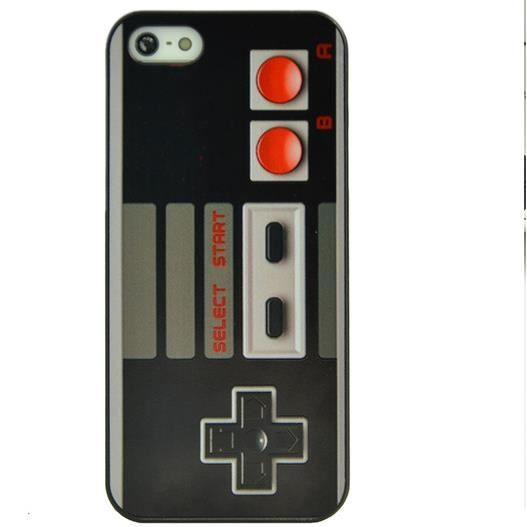 Coque de protection IPHONE 4 4S trompe l'oeil manette super nintendo ...