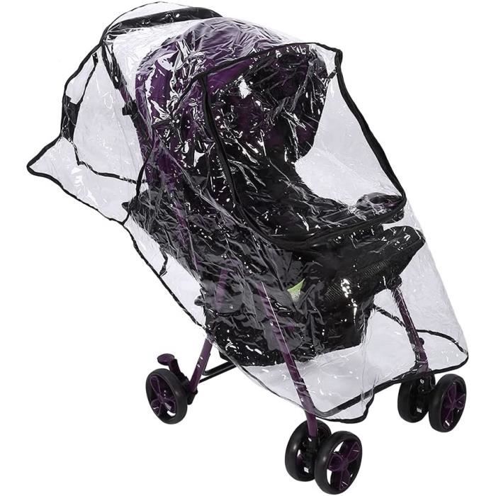Housse de pluie pour poussette, protection contre les intempéries de ...