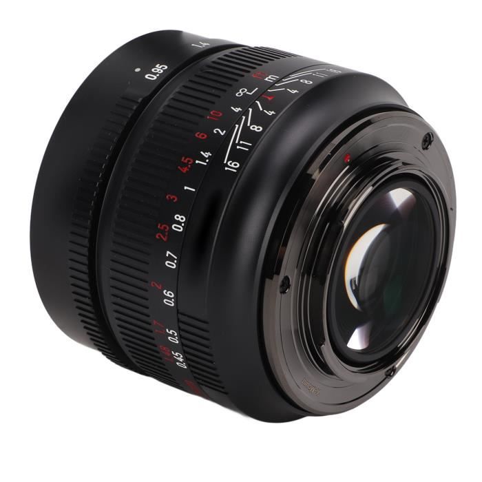 Cikonielf Objectif 50 mm F0.95 APS-C 7artisans Objectif Fixe Prime à Mise au Point Manuelle ...