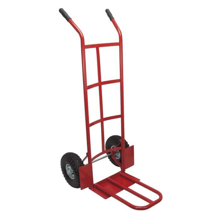 Diable plateau rabattable 250kg - roues gonflables - Cdiscount Bricolage