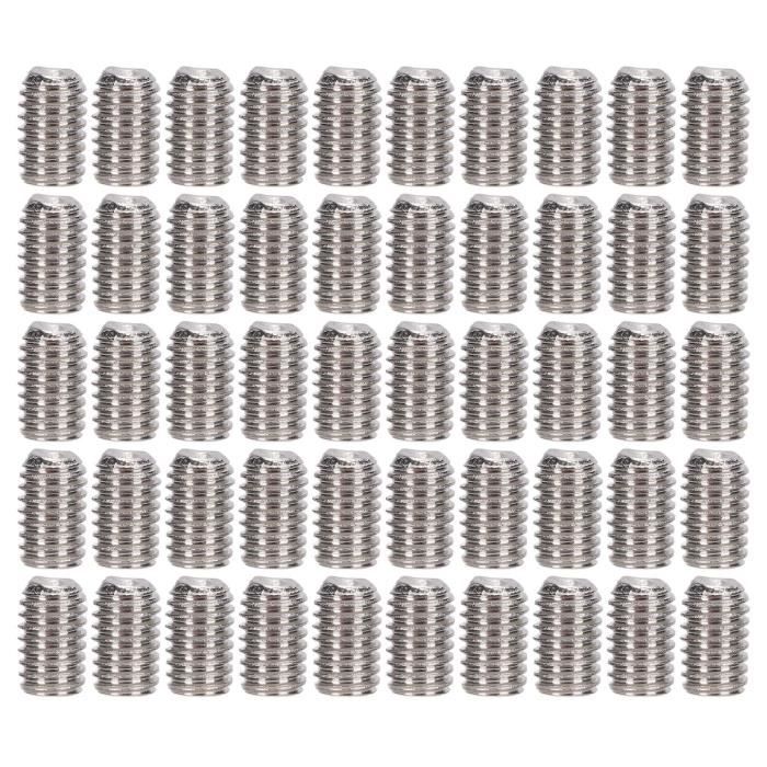 Vis de réglage - DIOCHE - M3 X 5 - Acier inoxydable A270 - Lot de 50 pièces - DIN 916 ...