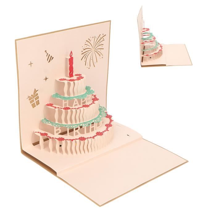 CES Carte De Vacances Pop-Up Cartes D'Anniversaire 3D, Carte D ...