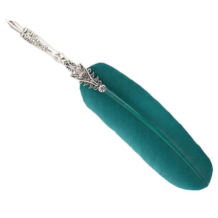 Fdit stylo plume Vintage Retro Quill Plume Dip Pen Métal Plumes ...