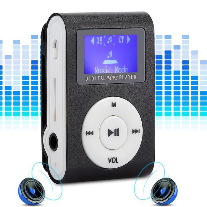 KIMISS Lecteur MP3 portable 1.8 Pouces Mini lecteur de musique MP3 ...