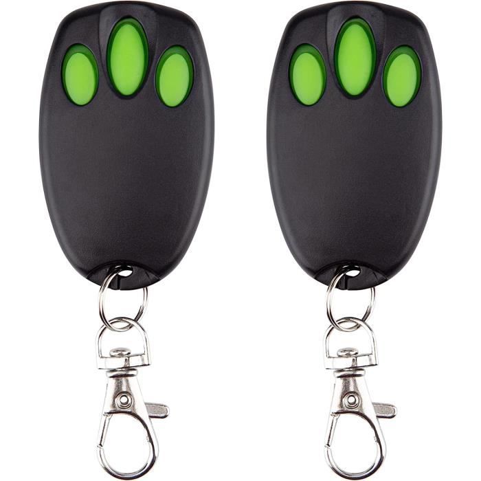 Lot de 2 émetteurs portatifs pour Motorlift, Chamberlain, Lifaster ...