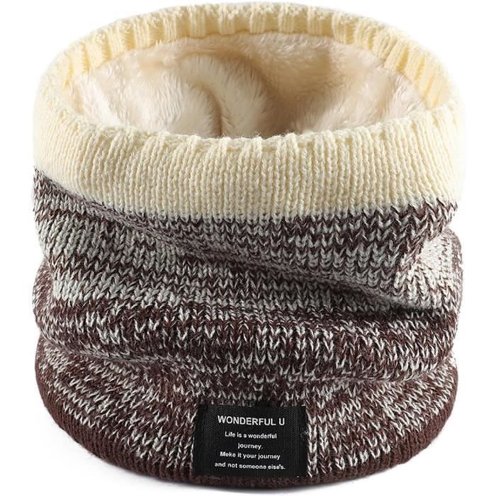 Echarpe Snood Femme Hiver Tricot Et Polaire En Coton Echarpe Tube ... Echarpe Snood Femme Hiver Tricot Et Polaire En Coton Echarpe Tube ...