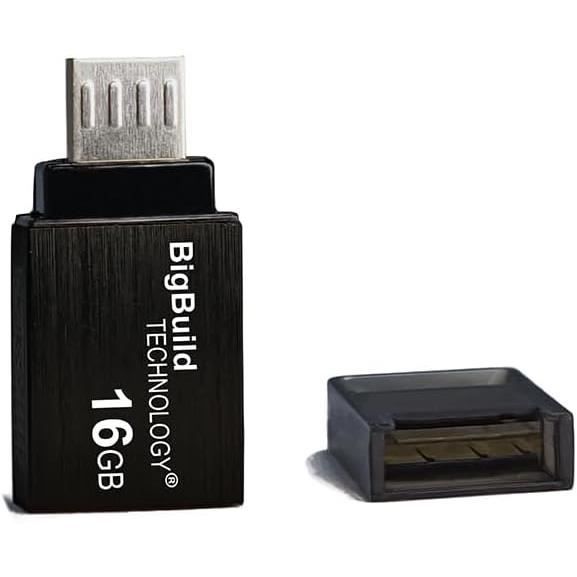 16Gb Noir Clé Usb Micro B Otg Dual Drive Compatible Avec Nokia 1.3, 2.2 ...