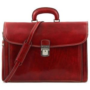 Tuscany Leather - Cartable cuir - Rouge - Homme Rouge - Cdiscount
