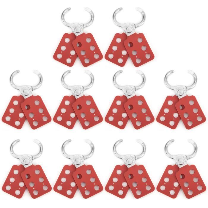 Moraillon Tagout Moraillon de Verrouillage 10 Pièces Moraillon de ...