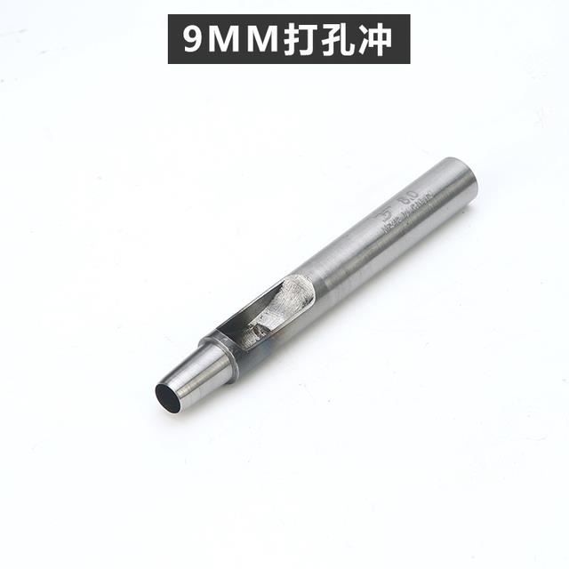 POINCON,9mm--Poinçon rond en cuir, outil à main en Silicone, de haute ...