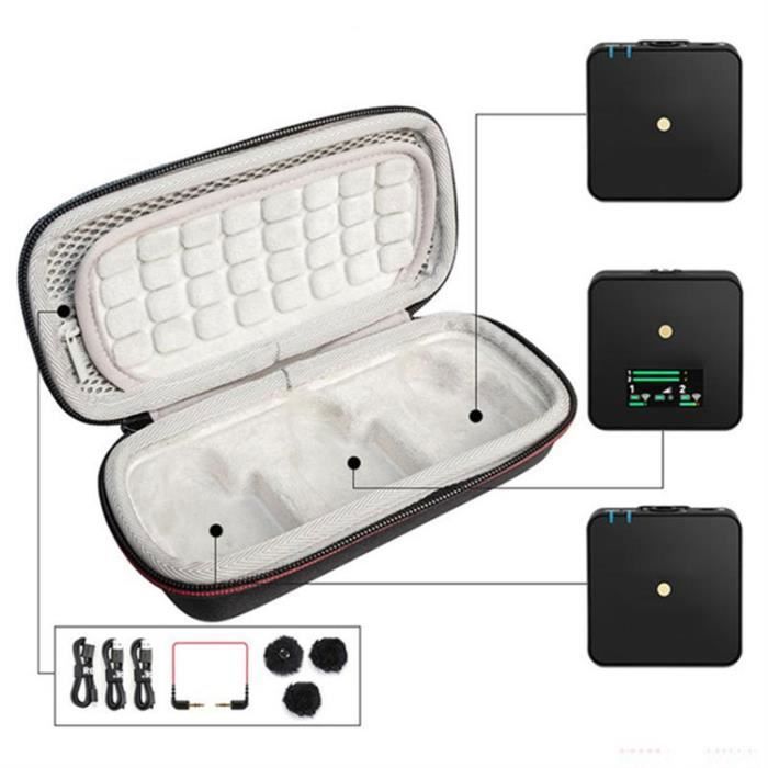 BOTE- Étui Housse pour Rode Système de microphone sans fil GO II 2 ...