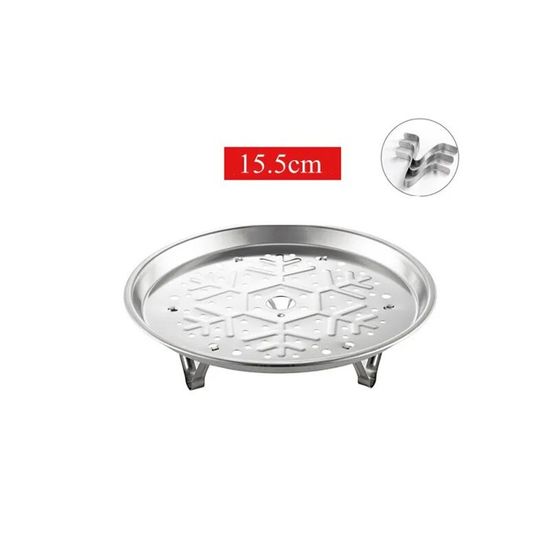 Batterie de cuisine,Cuiseur à vapeur rond en acier inoxydable T1,15.5-23.5cm,pour cuiseur à riz ...