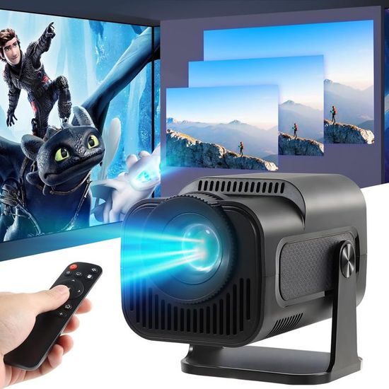 Mini Projector, HY320 Mini Video Projector, 4K Portable Projector with ...