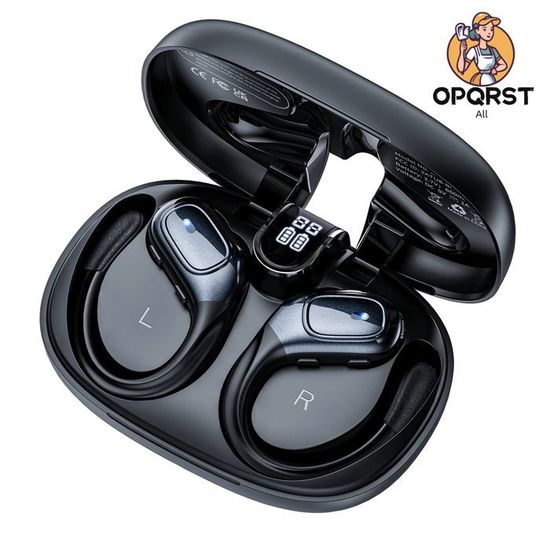 OPQRSTA-Bluetooth sans fil écouteurs anti-bruit-2 microphones-écran d ...