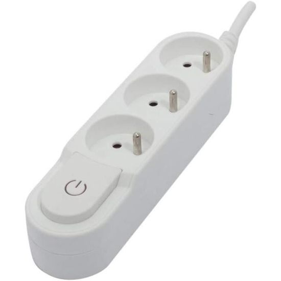 Bloc Design 3X16A Avec Interrupteur - 1,5M - Blanc[n1802] - Cdiscount ...